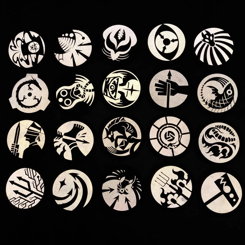 Scp Foundation Mobile Task Force Logo Reflective Patches Mtf Nine ...