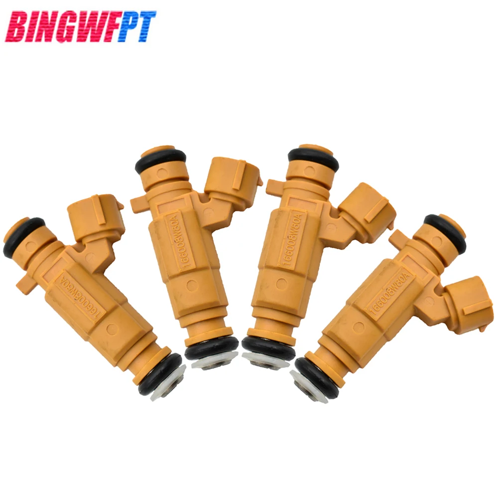 Inyector de combustible para coche, 4 piezas, para NISSAN TIILDA ...