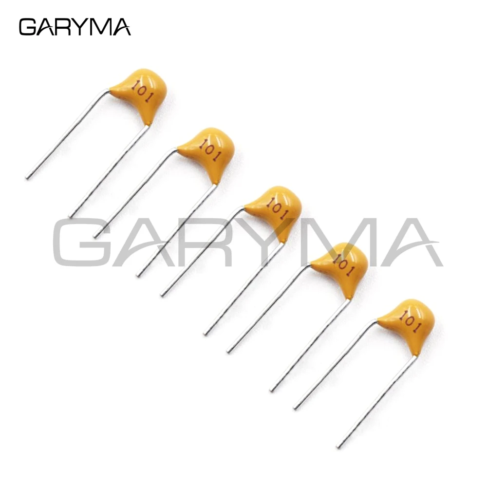 50pcs Monolithic Ceramic Capacitor CT4 50V 5.08mm 33pF 47pF 100pF 150pF ...