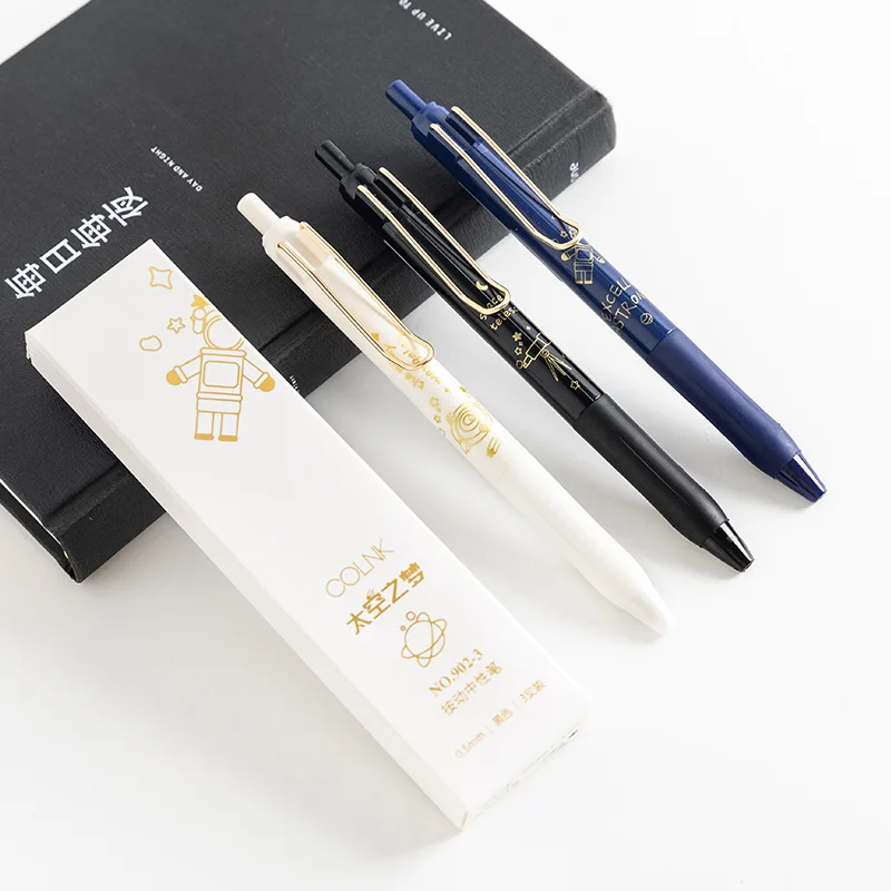 Stationery Pens Set | Writing Supplies | Space Pen | Gel Pens - 3 Pcs ...