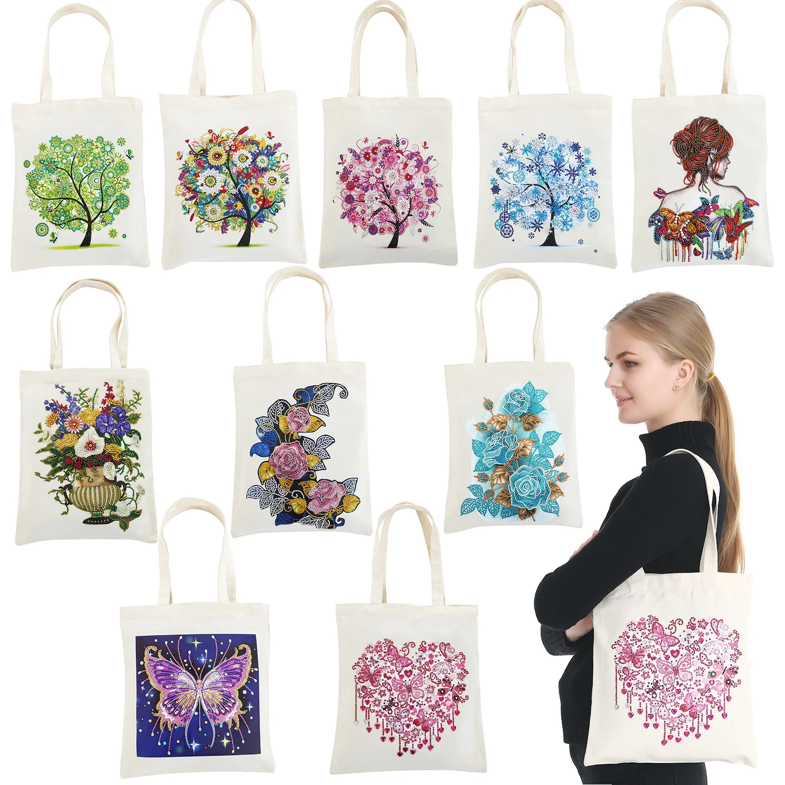 Diamond-Painting-Tote-Bag-Reusable-Durable-DIY-Diamond-Art-Handbag ...