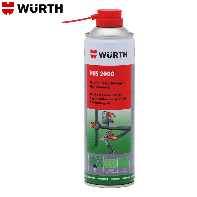 Wurth Adhesive Lubricant HHS 2000 Metal Antirust 08931061 Remove Squeak ...