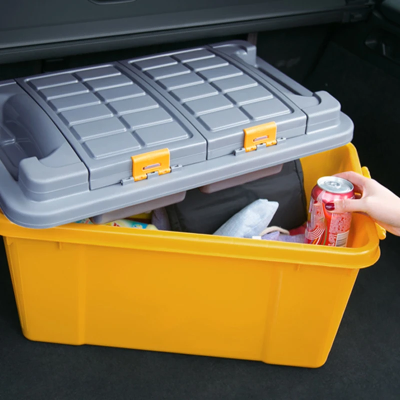 Automobile trunk storage box vehicle mounted article vehicle tail box ...