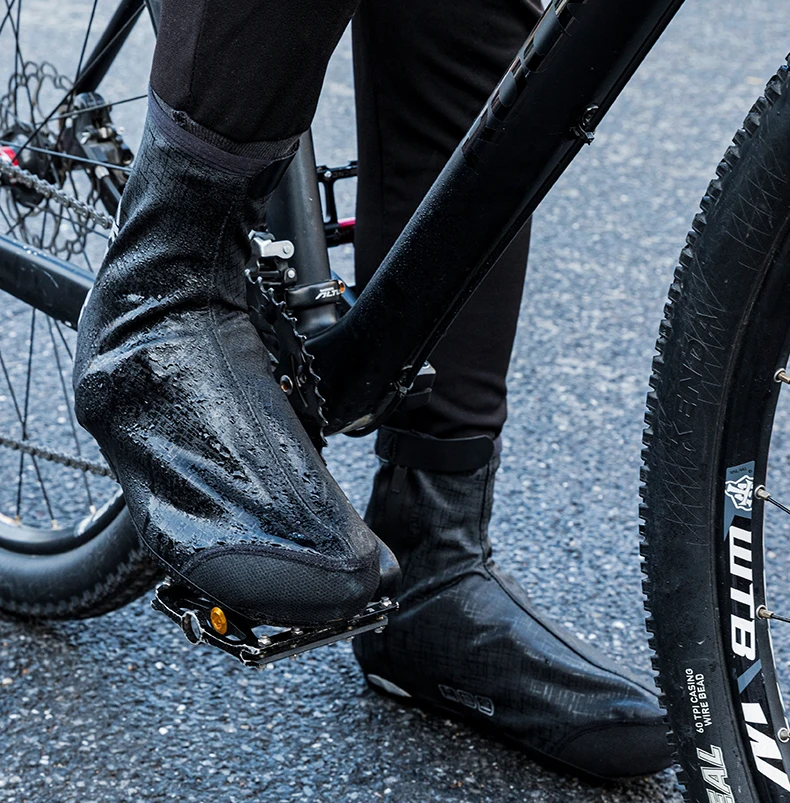 ROCKBROS Cycling Shoe Covers Winter Warm Windproof PU Protector ...