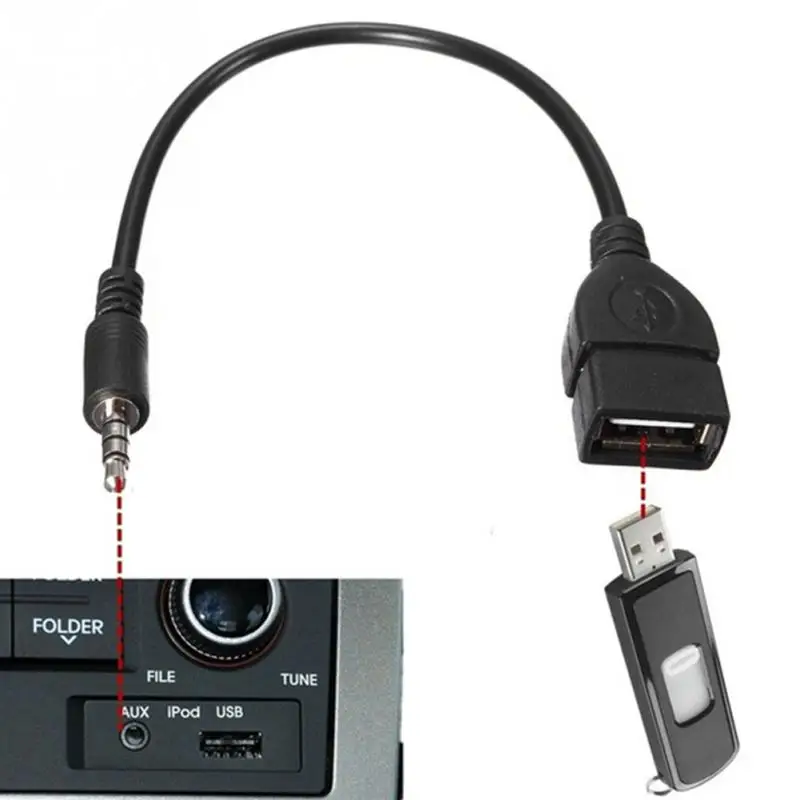 3-5mm-Car-AUX-Converter-Adapter-Cable-for-Mitsubishi-Asx-Lancer-10-9 ...