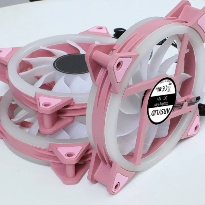 Pink-12cm-RGB-Fan-12V-6pin-12025-120mm-Silent-Cooling-For-Computer ...