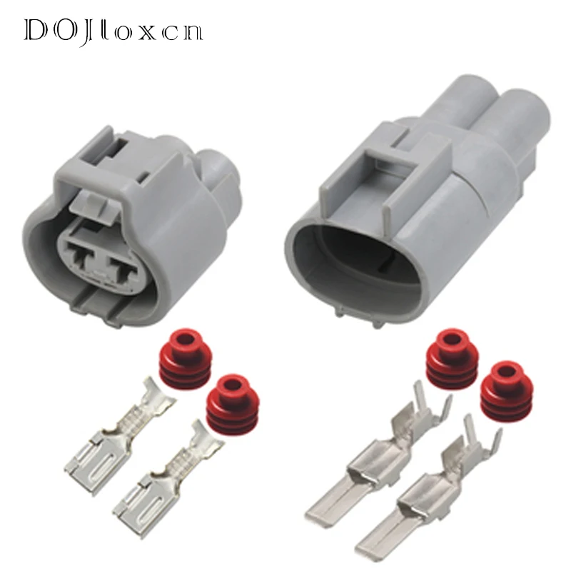 1 Set 2 Pin Automobile Electronic Fan Waterproof Male Female Connector ...