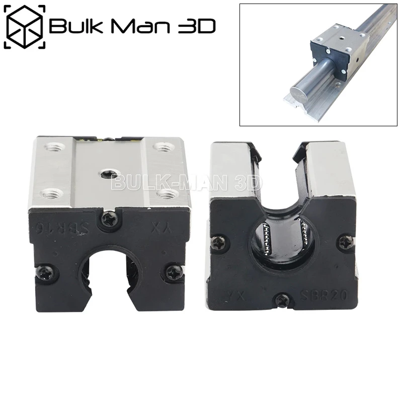 for SBR10UU SBR16UU SBR20UU SBR12UU Linear Ball Bearing Slide Block Linear Bearing Pillow Block ...
