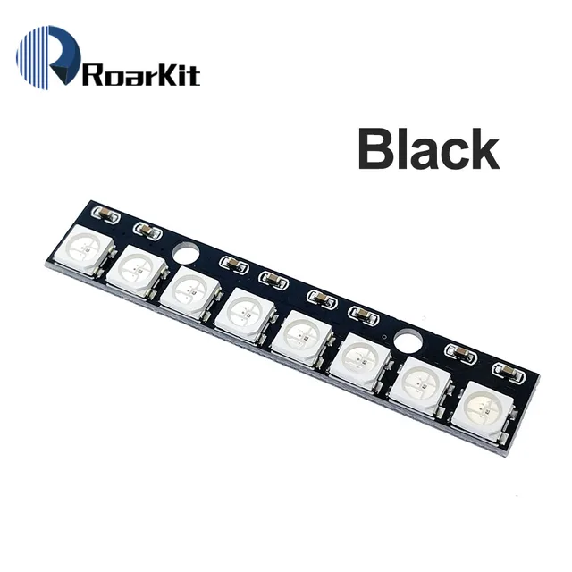 Módulo de Panel de lámpara LED completa RGB, 8x1bit, 8 Bits, WS2812, WS ...