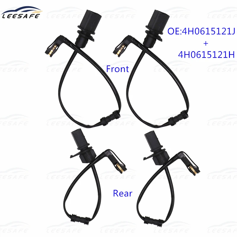 2-Pairs-Front-Rear-Axle-Brake-Pad-Wear-Sensor-4H0615121J-4H0615121H-for ...
