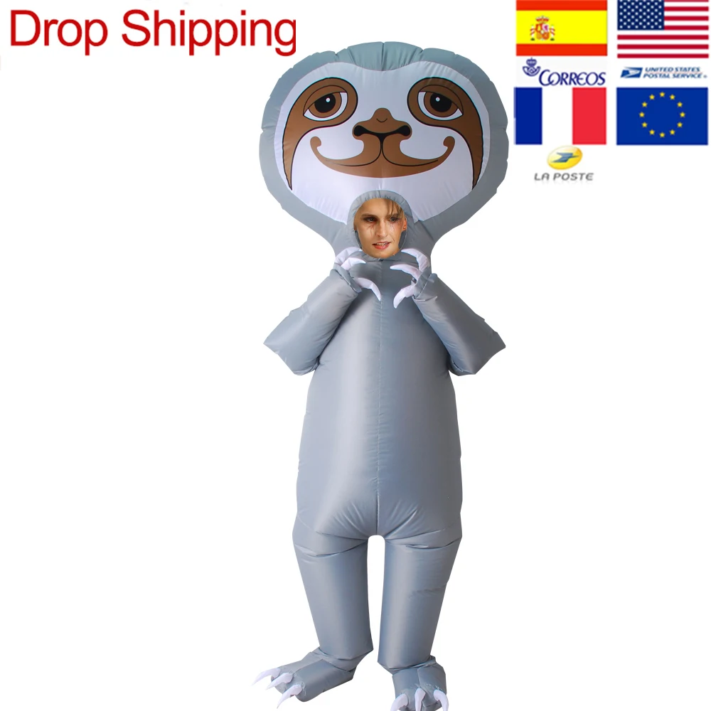Sloth Inflatable Monster Costume Cosplay Costumes For Adult Kids Woman ...