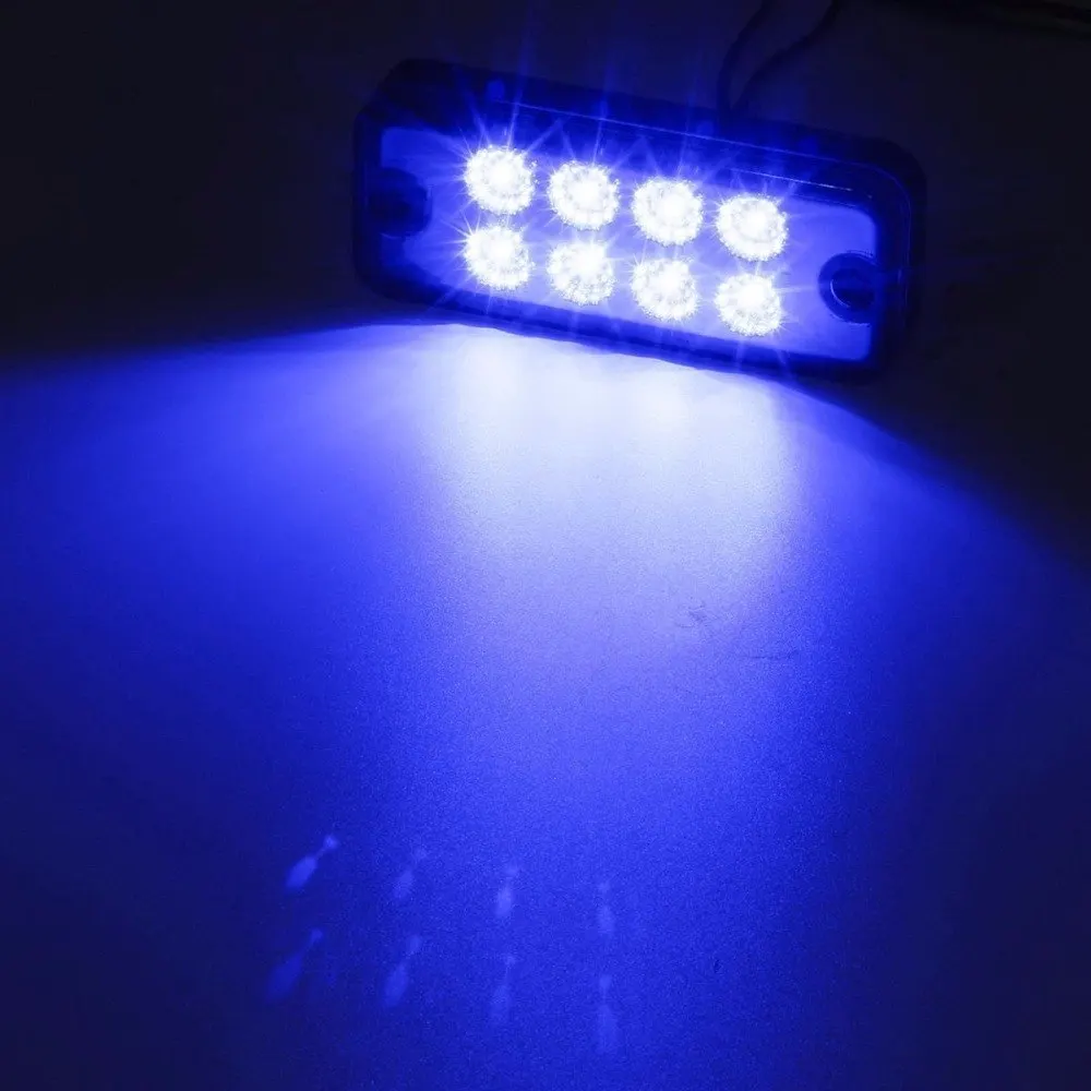 For 8 LED Clearance Side Marker Light Indicator Lamp Truck Trailer ...