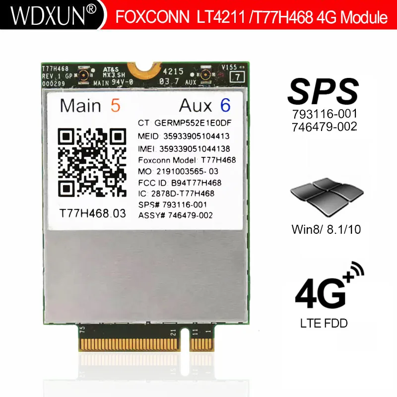 4G-Module-LT4211-T77H468-GOBI5000-LTE-EV-DO-HSPA-WWAN-Card-SPS-793116 ...