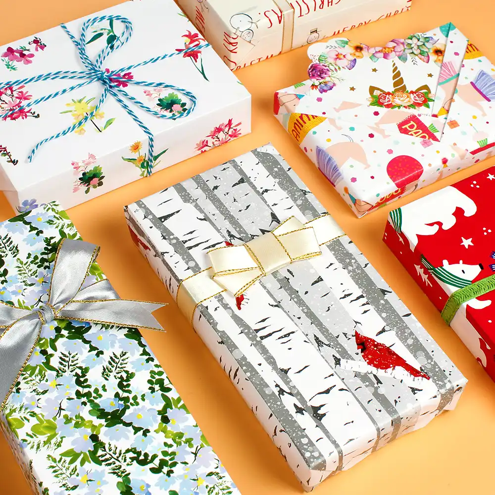 gift paper gift box packaging christmas wrapping paper - 动态图库网