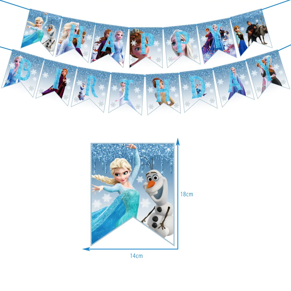 Frozen Happy Birthday Banner Printable
