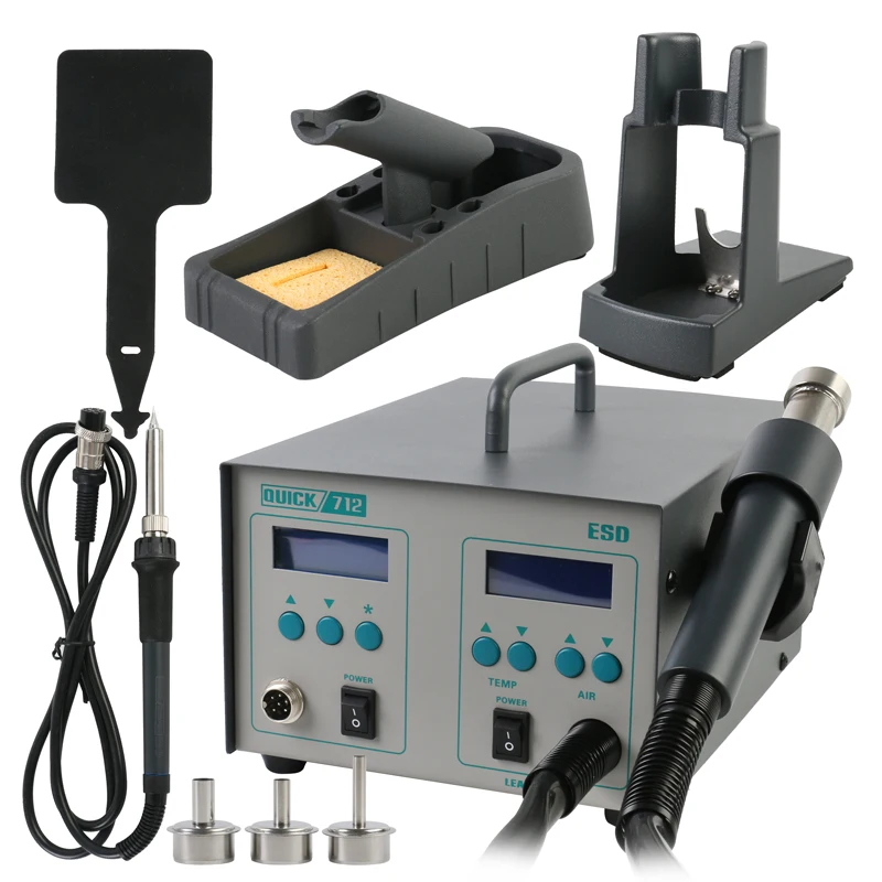 Quick 712 2 In 1 Intelligent Esd Rework System 1000w Desoldering Heat ...