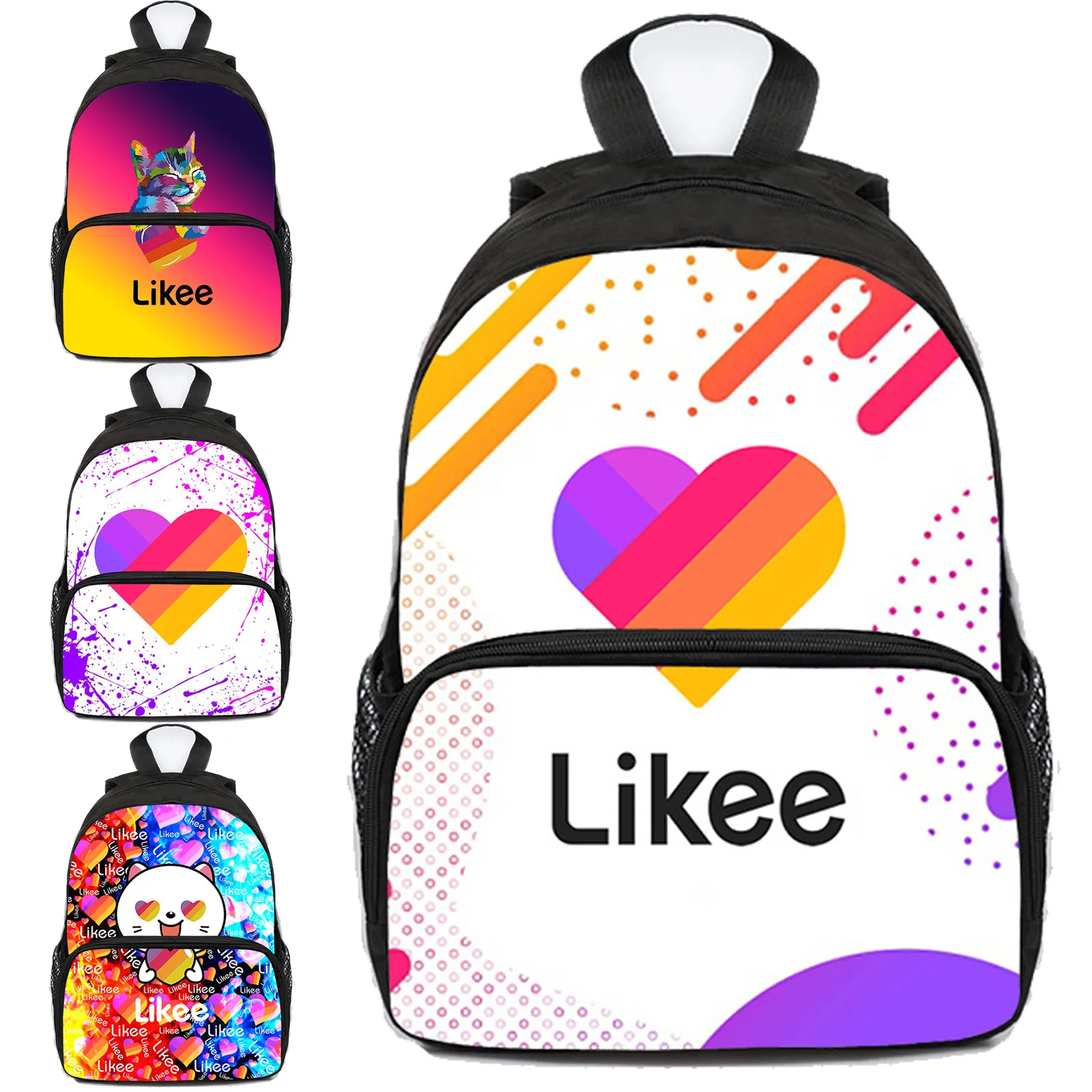 Russia Type Like App Backpack "likee 1 (like Video)" Bag Kids 3d ...