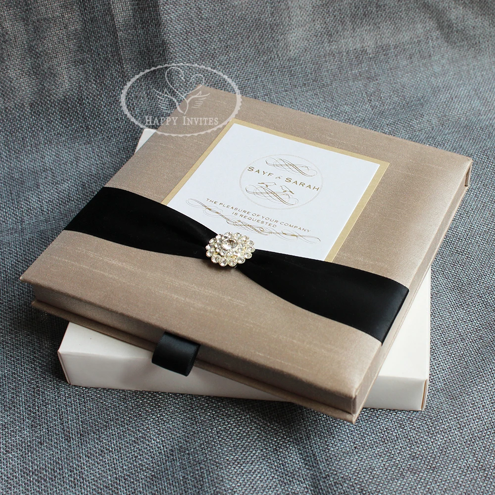 Silk Boxed Wedding Invitations