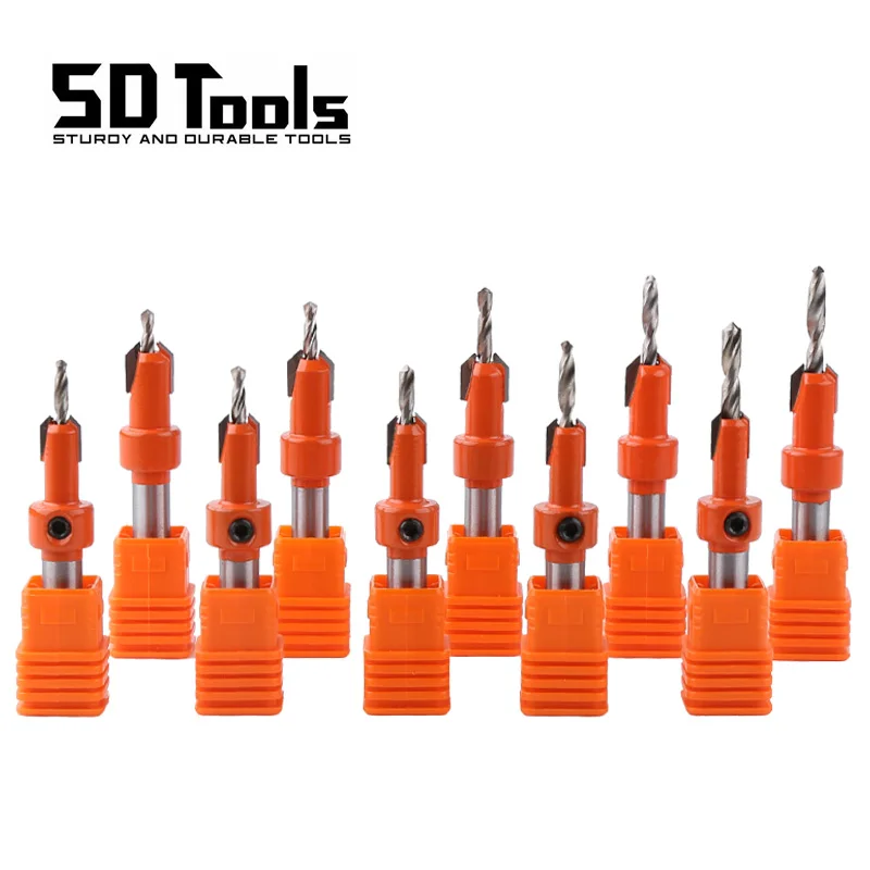 8mm-Round-Shank-HSS-Woodworking-Countersink-Drill-Bit-Screw-Countersink ...