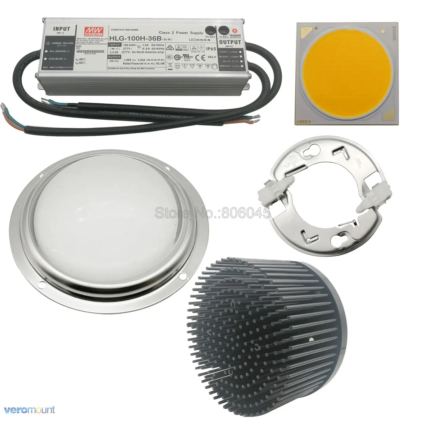 Cree Cob Cxb3590 Led Cresce A Luz Titular Ideal 50-2303cr Pino Fin ...