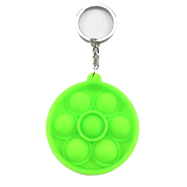 Mini Unicorn Shaped Push Popit Toy Fidget Cartoon Keychain Pop It ...