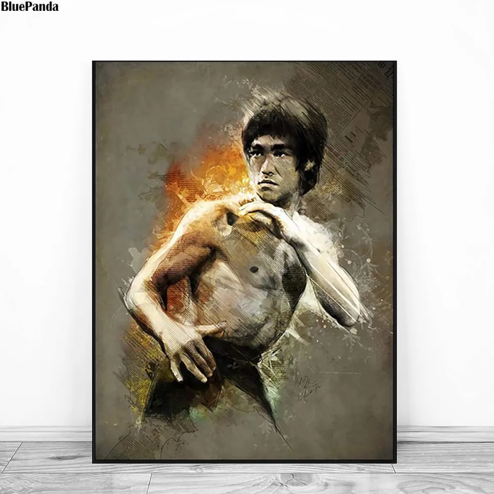 Bruce Lee Black And White Poster