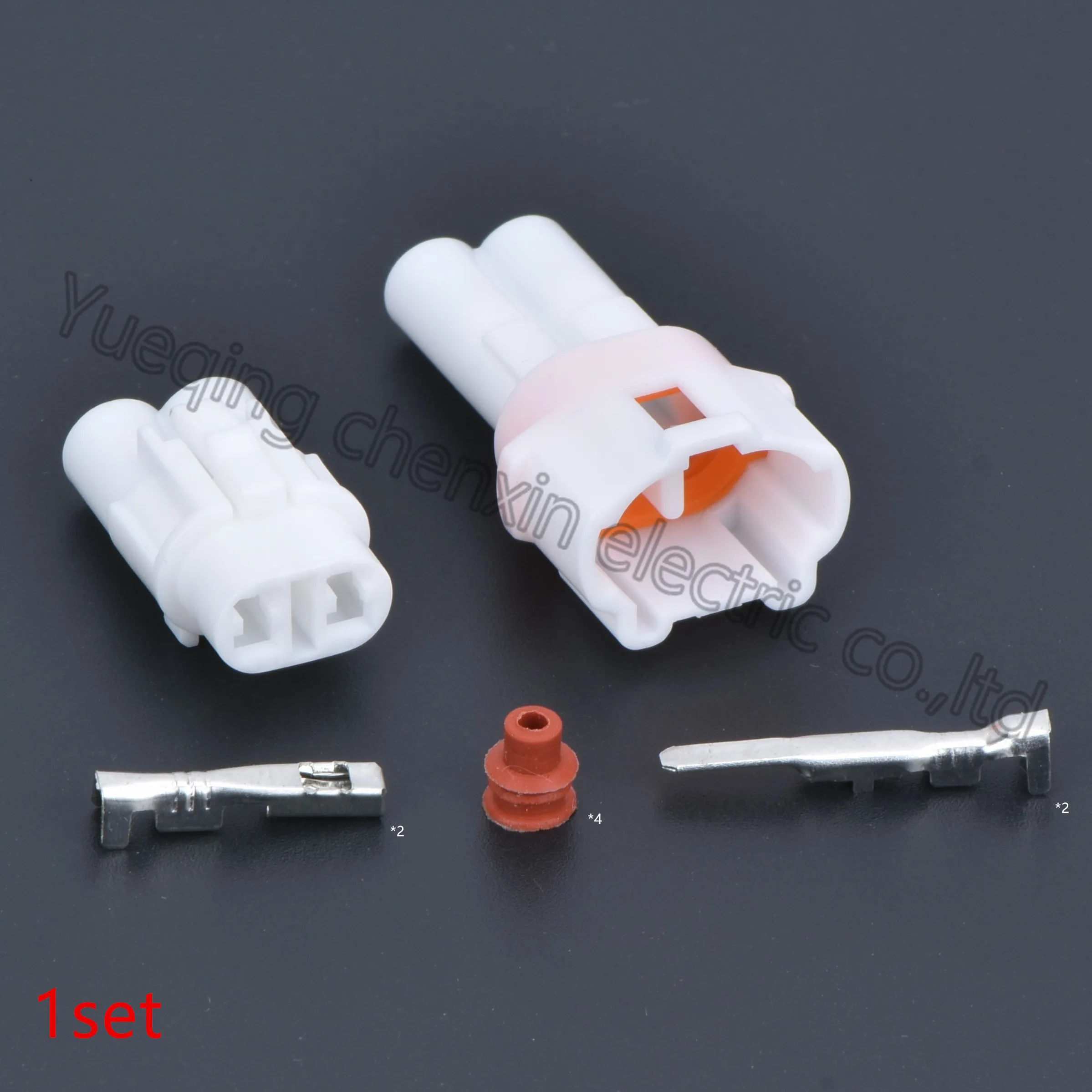 White 2 pin waterproof auto connector 6180 2181 6187 2171 male and ...