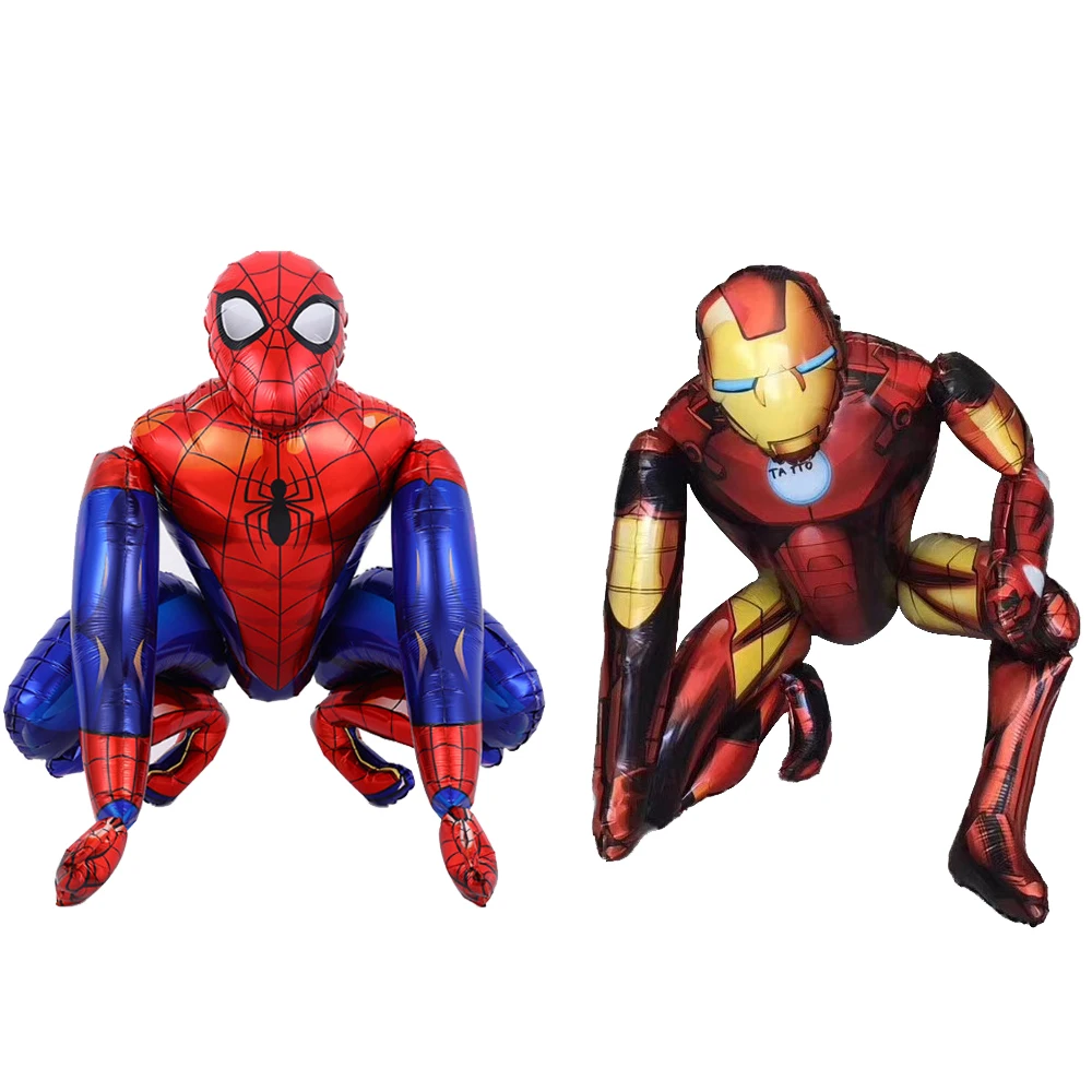 Ballons 3D MARVEL Spiderman Iron Hero, ballon à hélium en aluminium le ...