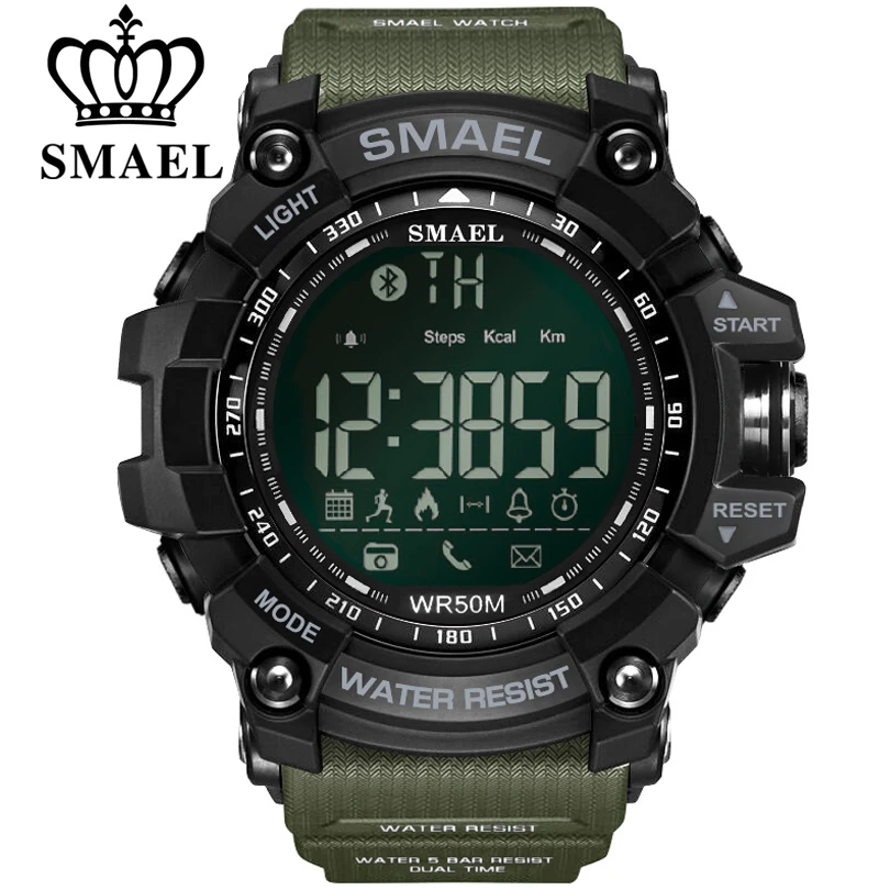 Smael Mens Chronograph Watches Sport Male Clock Stop Army Military ...