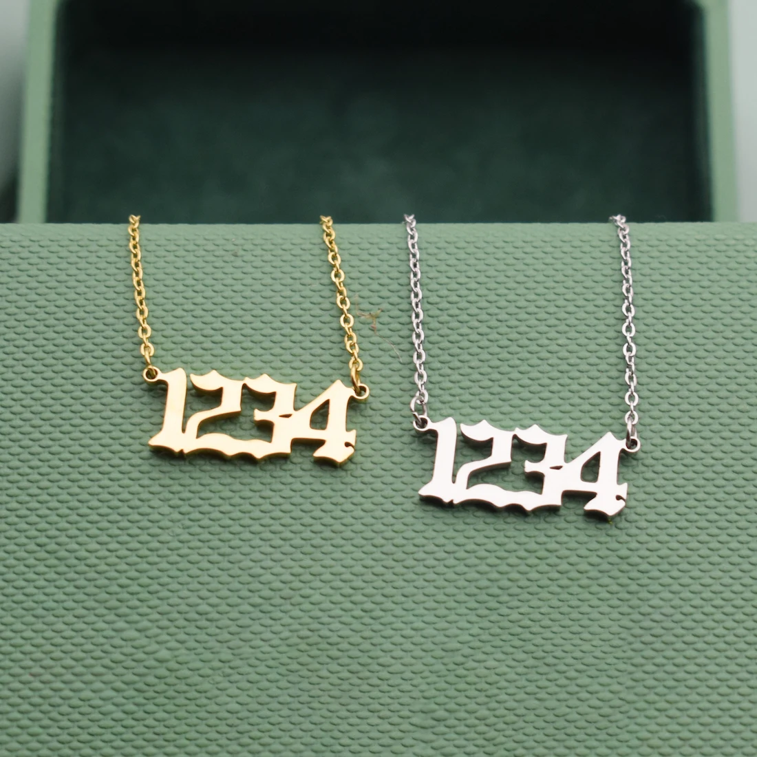 Angel Number Necklace Choker Chain 1234 111 222 333 444 777 Necklace ...