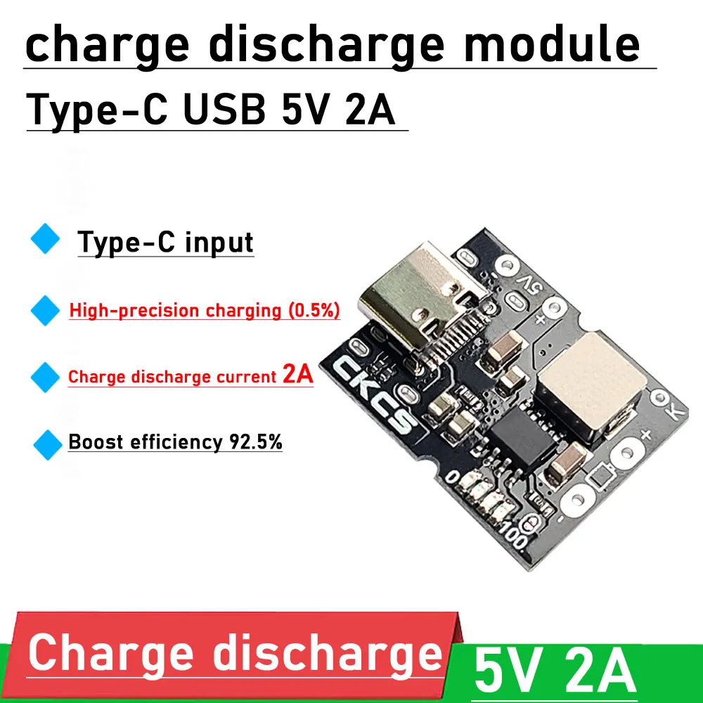Type C input 5V 2A Charge discharge module Charging Protection Board ...