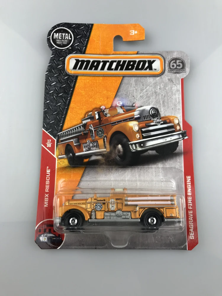 2020 Matchbox Cars 1:64 Carro SEAGRAVE FIRE MOTOR Metal Diecast Alloy ...