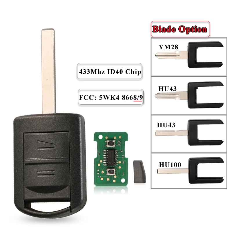 jingyuqin-2-Buttons-Remote-Car-Key-for-Opel-Vauxhall-Corsa-C-2001-2007 ...