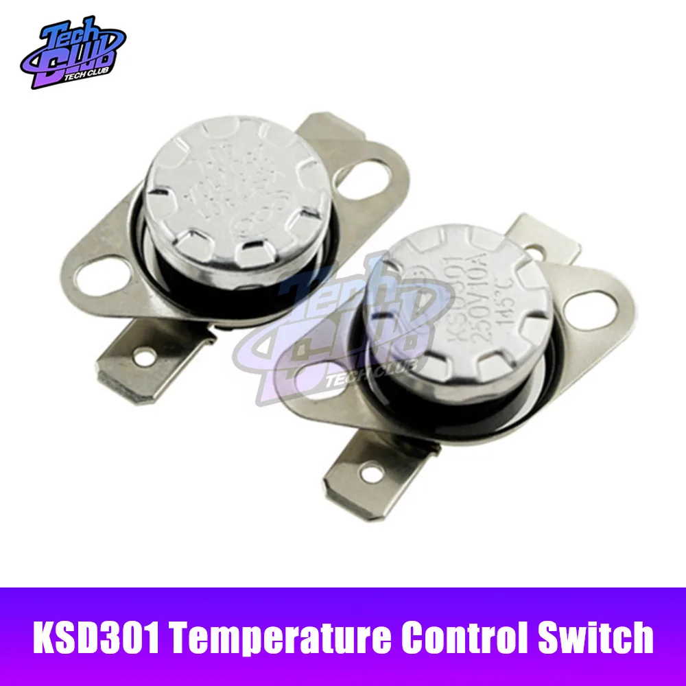 Ksd301 250v 10a Normal Closed Open Temperature Switch Thermal Control 30c 40-130 Centigrade ...