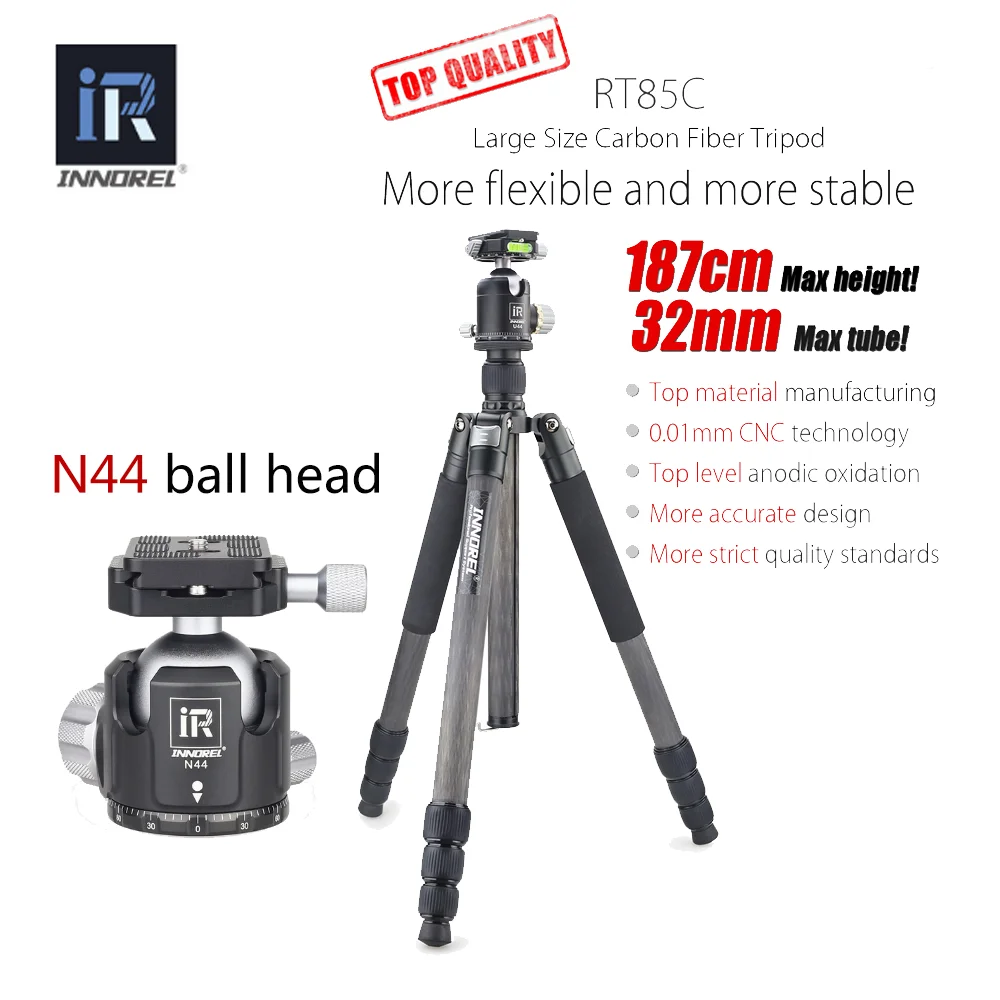 Innorel Rt85c 25kg Bear Carbon Fiber Tripod For Digital Dslr Camera ...