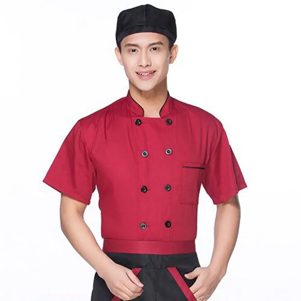 Ropa de Chef, uniforme de restaurante, ropa de trabajo, chaqueta de ...