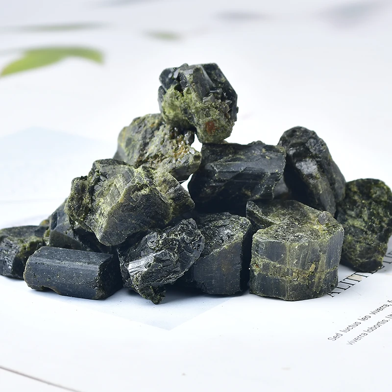 Green Tourmaline Stones Crystals | Tourmaline Natural Stone Raw ...