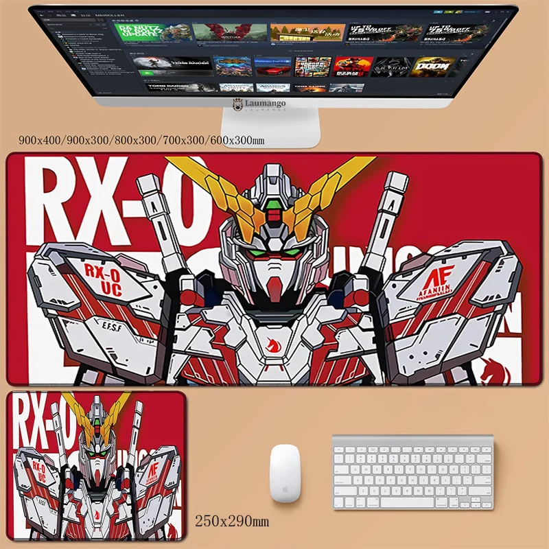 900X400MM Gundam Mouse Pad Teclado Gamer Computer Desk Mat Kawaii 900X400MM Gundam Mouse Pad Teclado Gamer Computer Desk Mat Kawaii