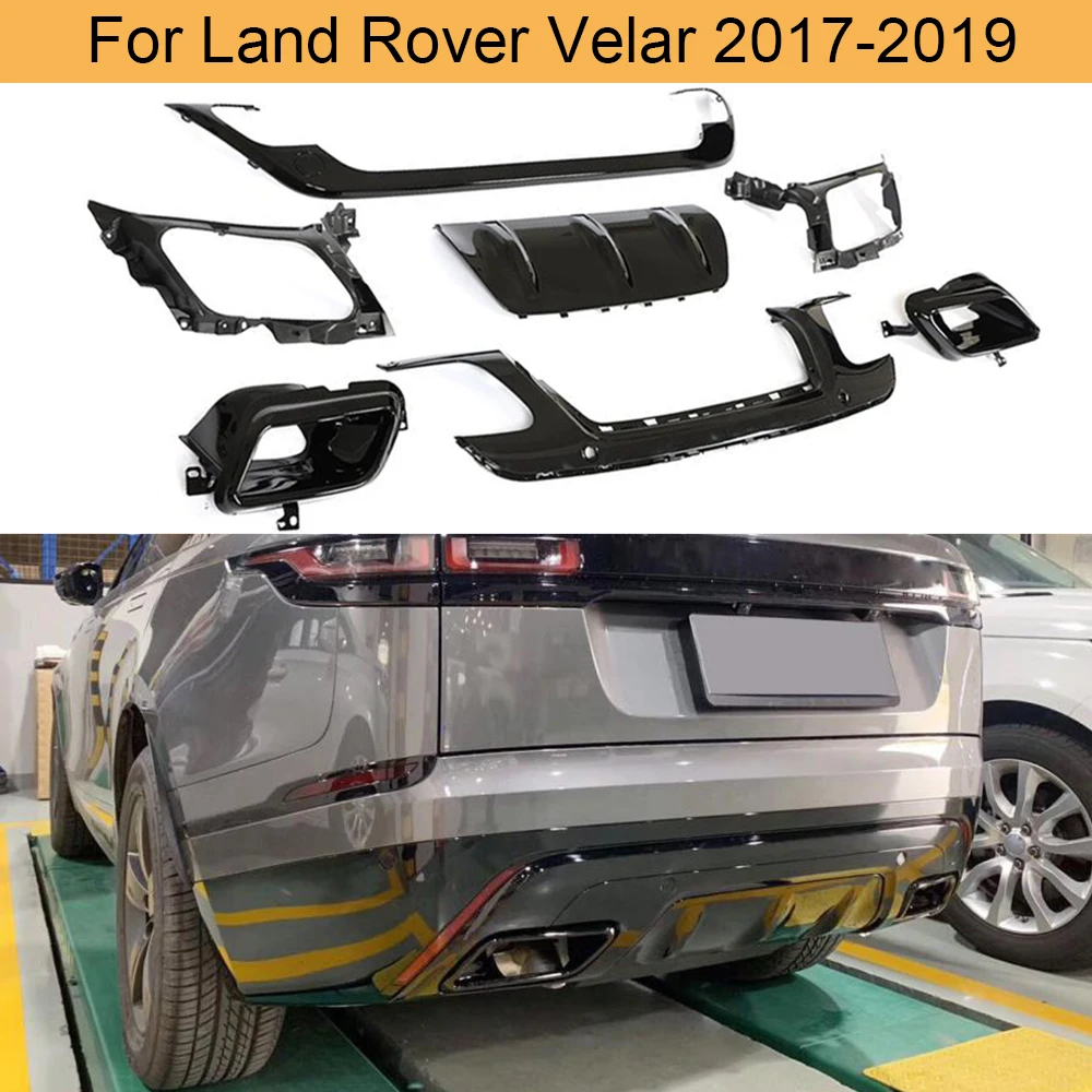 Car-Rear-Bumper-Diffuser-Lip-Spoiler-for-Land-Rover-Velar-2017-2018 ...