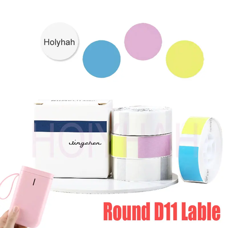 Niimbot D101 D11 D110 Thermal Round Label Tape Paper Self Adhesive ...