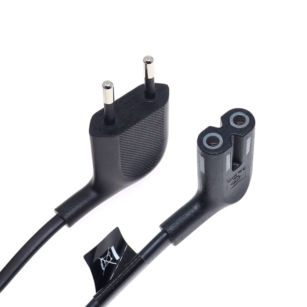 IEC C7 Figure 8 Power Cable EU 2 Prong Right Angle European Cable Power ...