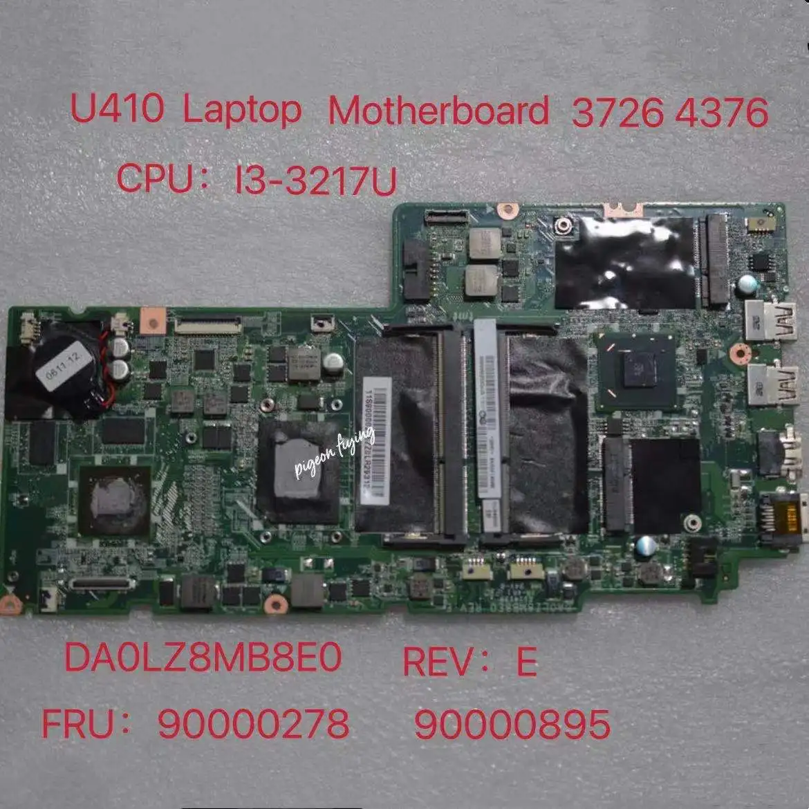 Placa base para portátil Lenovo IdeaPad U410, CPU:I3 3217, 1,8G ...