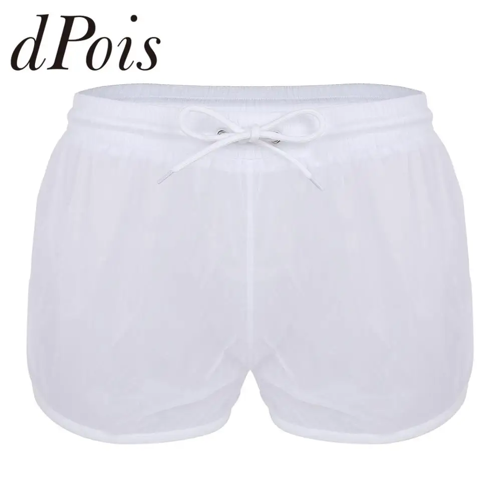 Mens Swim Trunks Soft See Through Swimwear Men Sexy Swimsuit Beach ...