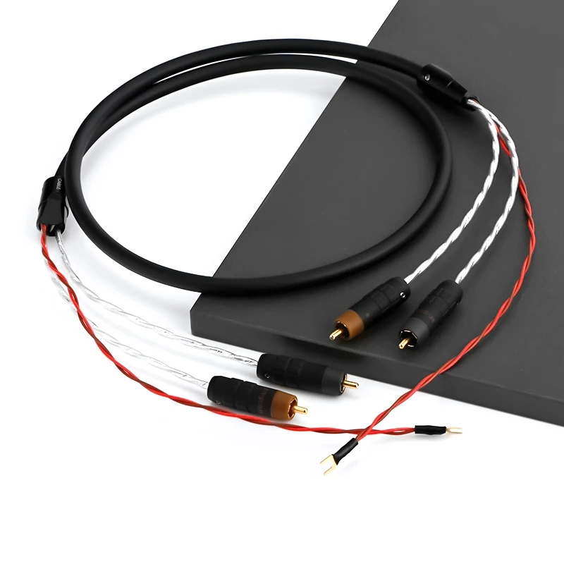 Pure-Silver-HiFi-Audio-RCA-Cable-with-Ground-Wire-for-Audiophile-LP ...
