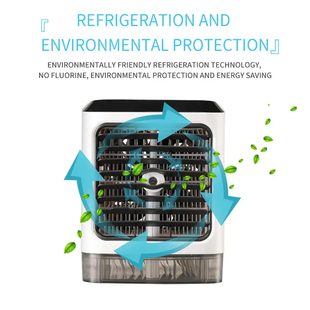 Rechargeable Portable Air Conditioner Conditioning USB Mini Air Cooler ...