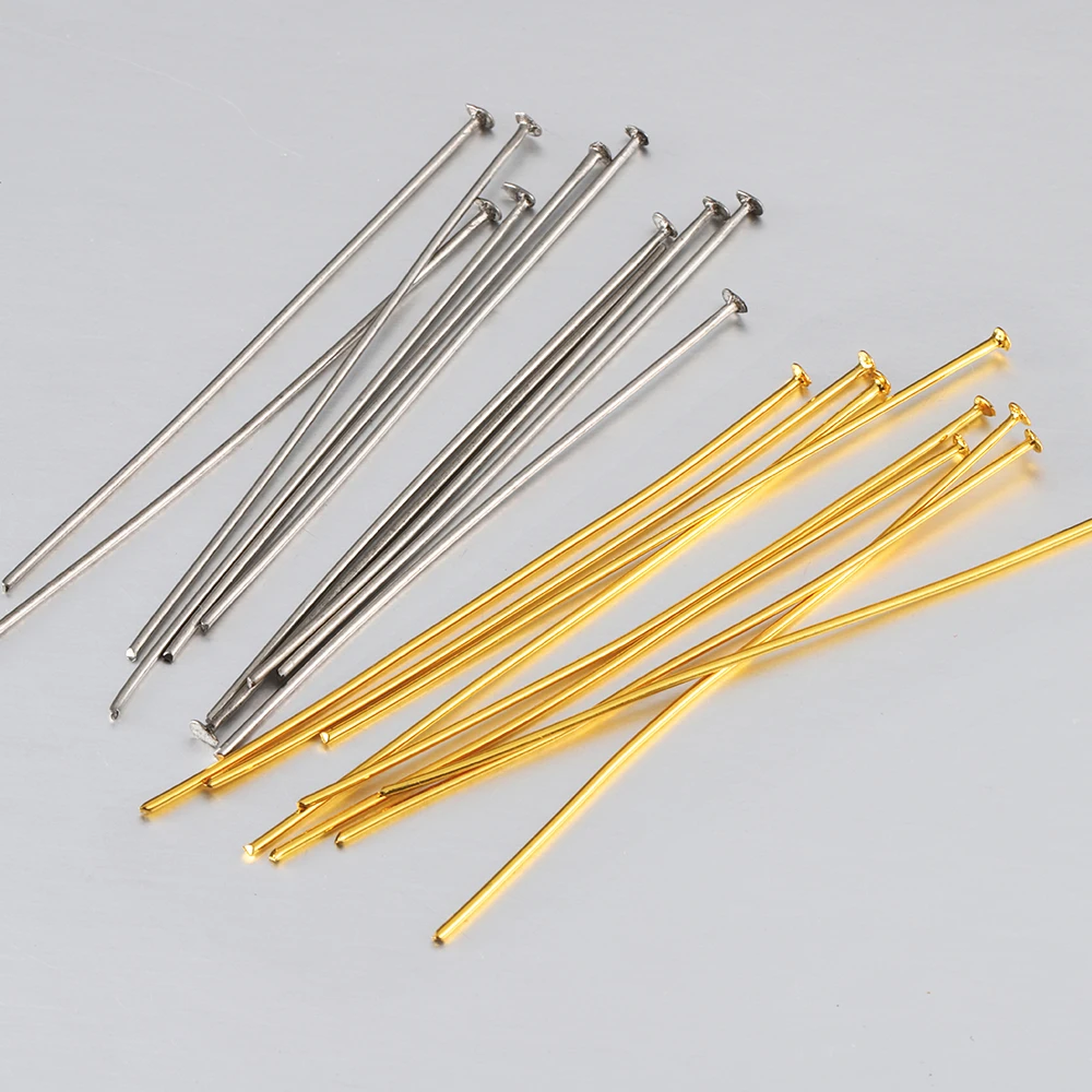 50pcs 20 50mm Stainless Steel T Shape Flat Head Pins for DIY Jewelry ...