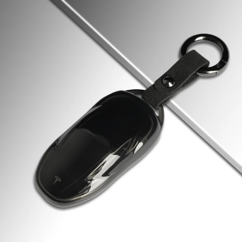 Keychain For Tesla Key Case Model 3 Car Accessories Keys Cover Holder ...