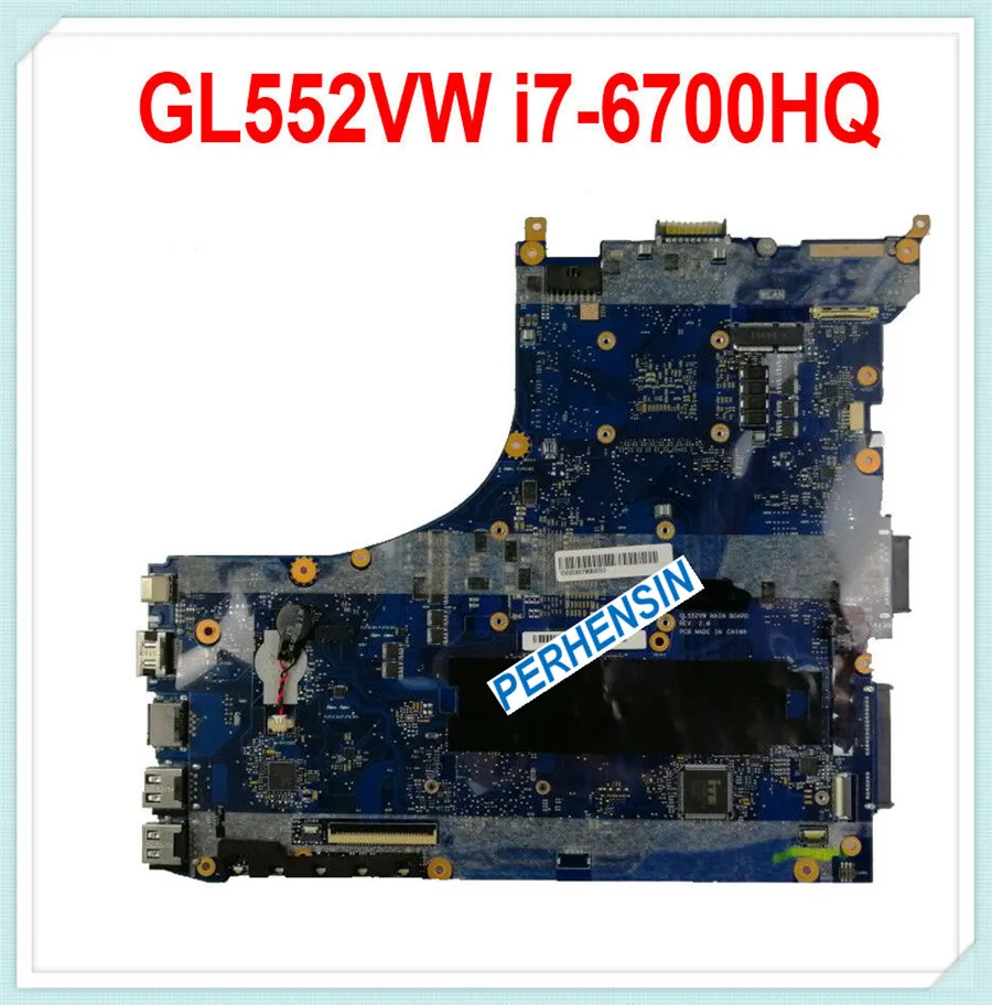 For ASUS ROG G552VW GL552V GL552VW Motherboard i7-6700HQ CPU GTX 960M ...