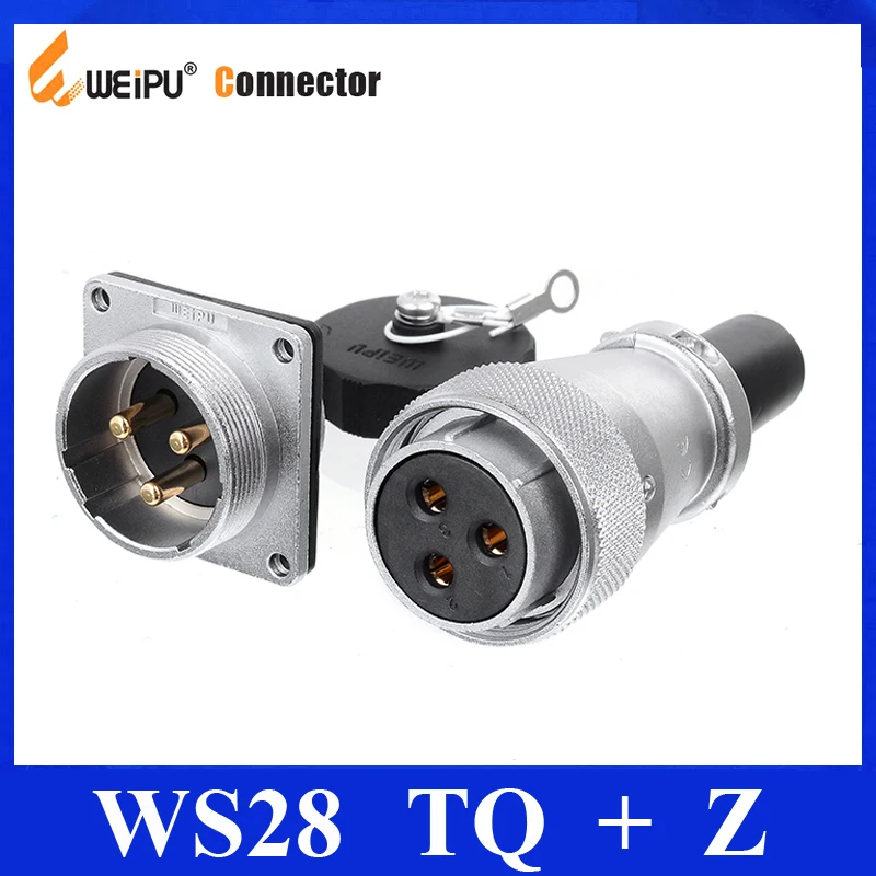 Original WEIPU WS28 TQ + Z 2 3 4 7 8 9 10 12 16 17 20 24 26 Pin Connector TQ Z Female Plug Male ...
