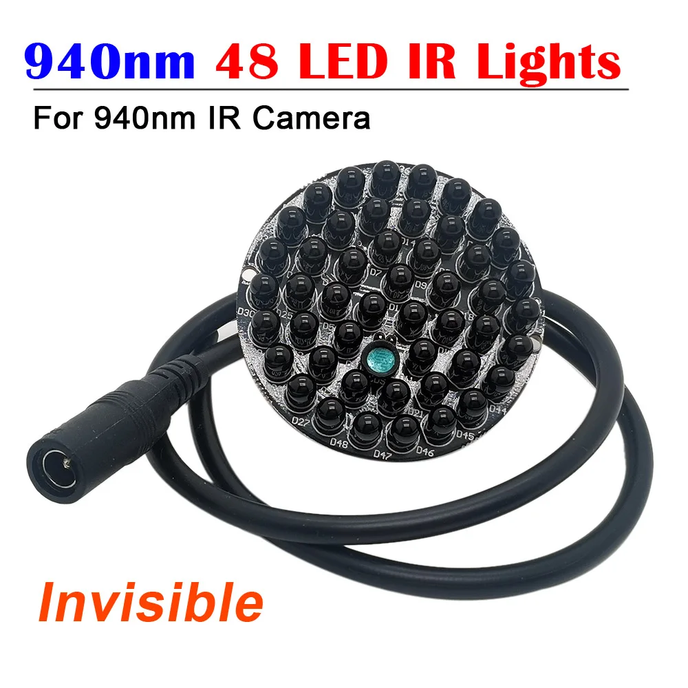 Invisible-Illuminator-940NM-Infrared-No-Red-Exposure-At-Night-48-LED-IR ...